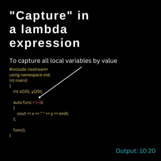 "Capture" in lambda expression. | PDF