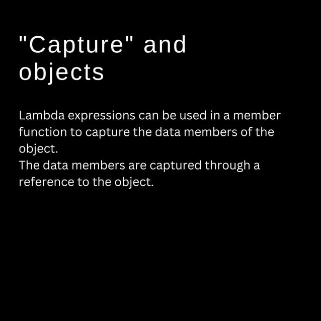 "Capture" in lambda expression. | PDF