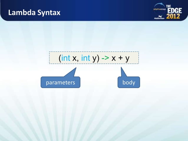 Lambda expressions | PPTX