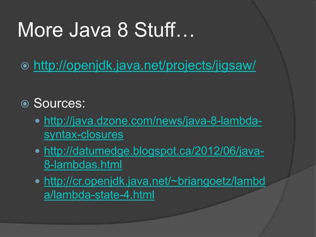 Lambda functions in java 8 | PPTX