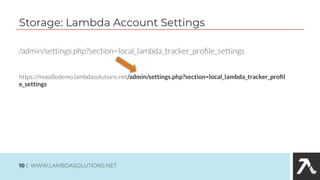 Lambda Lab: LMS Maintenance Made Easy - Storage, backups, archiving, file uploads | PPT
