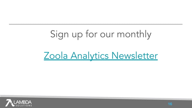 Zoola Analytics – Using Filters For Better Reporting And Insights | PPT