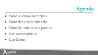 Totara Learn - Hierarchies Explained | PPT