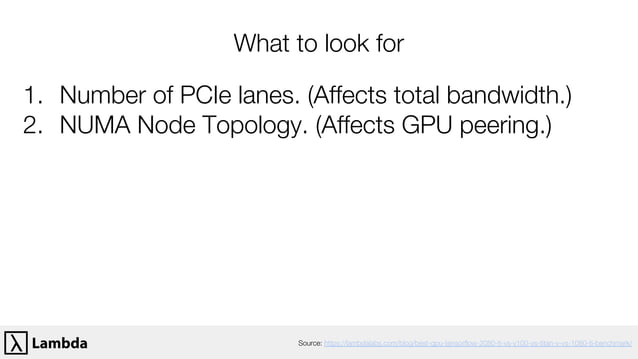 Lambda - Building On-prem GPU Training Infrastructure | PPT