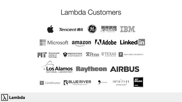 Lambda - Building On-prem GPU Training Infrastructure | PPT