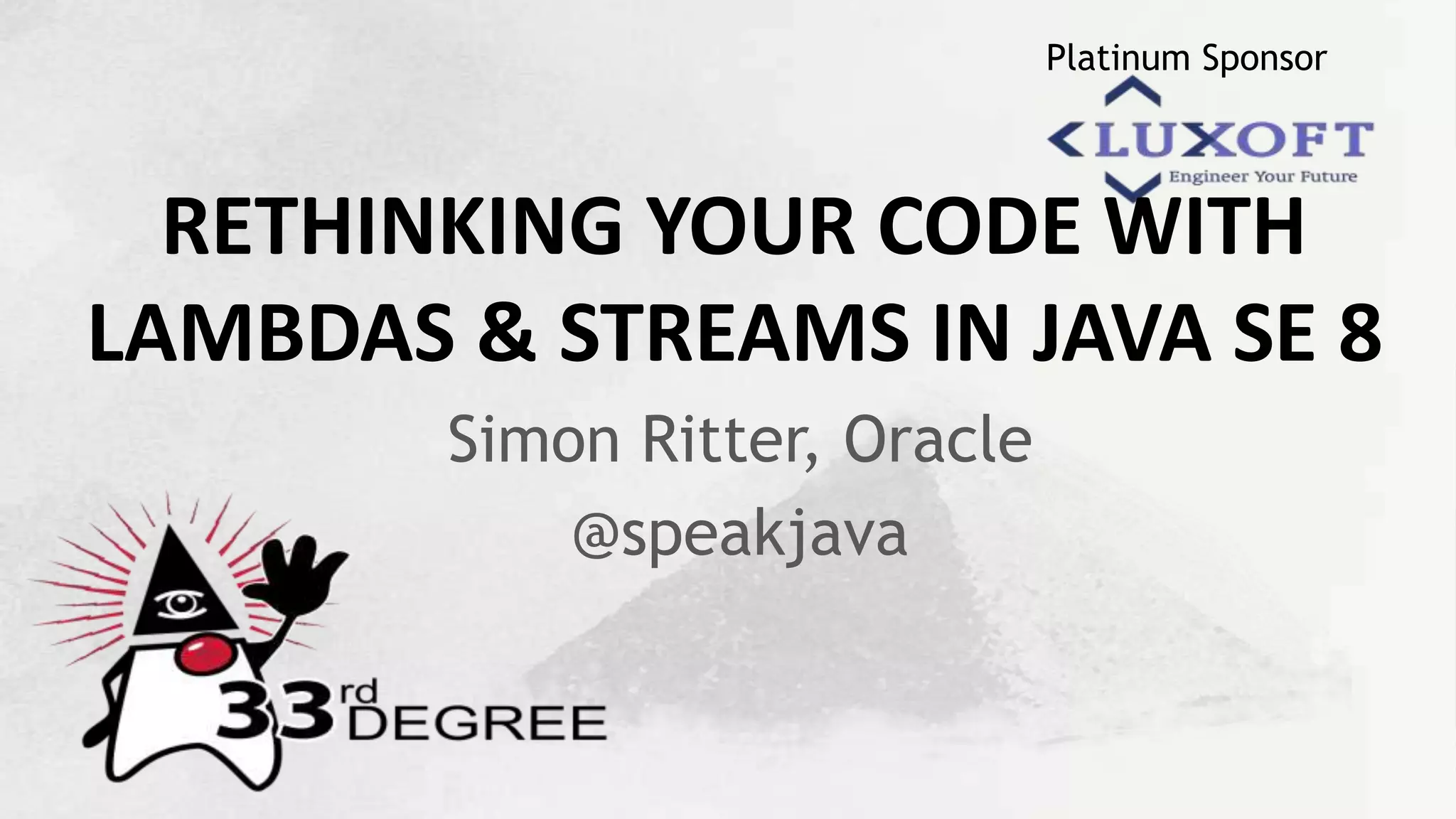 Lambdas and-streams-s ritter-v3 | PPTX