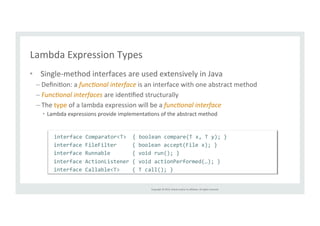 Lambdas and Streams in Java SE 8: Making Bulk Operations simple - Simon Ritter | PPT