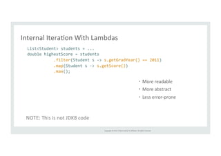 Lambdas and Streams in Java SE 8: Making Bulk Operations simple - Simon ...