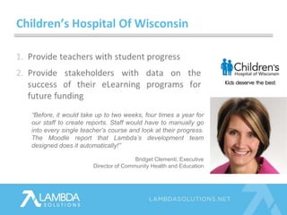 Advanced Reporting in Moodle & Totara LMS with Lambda Zoola | PPTX | Cloud Computing | Internet