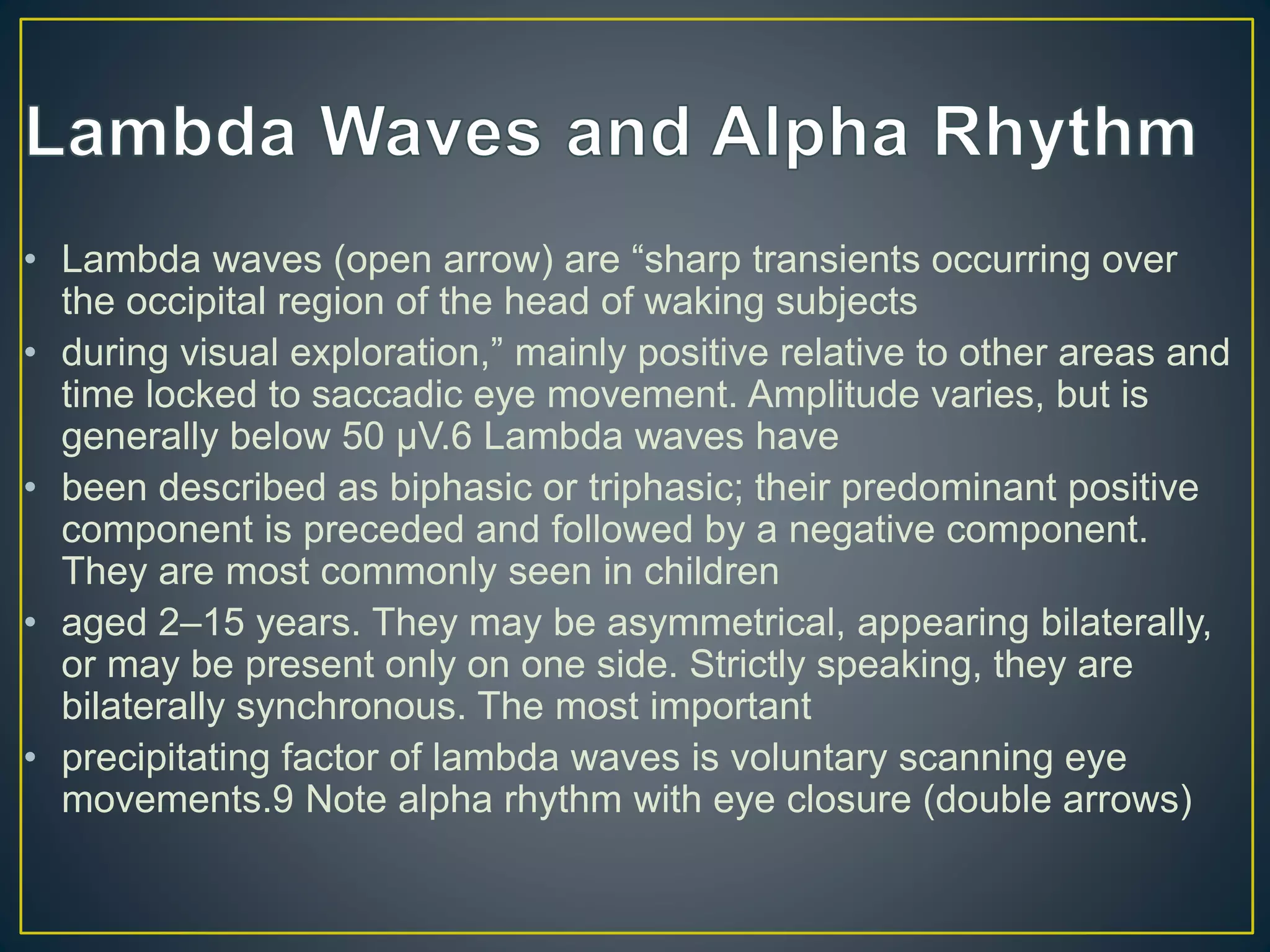 Lambda waves | PPTX