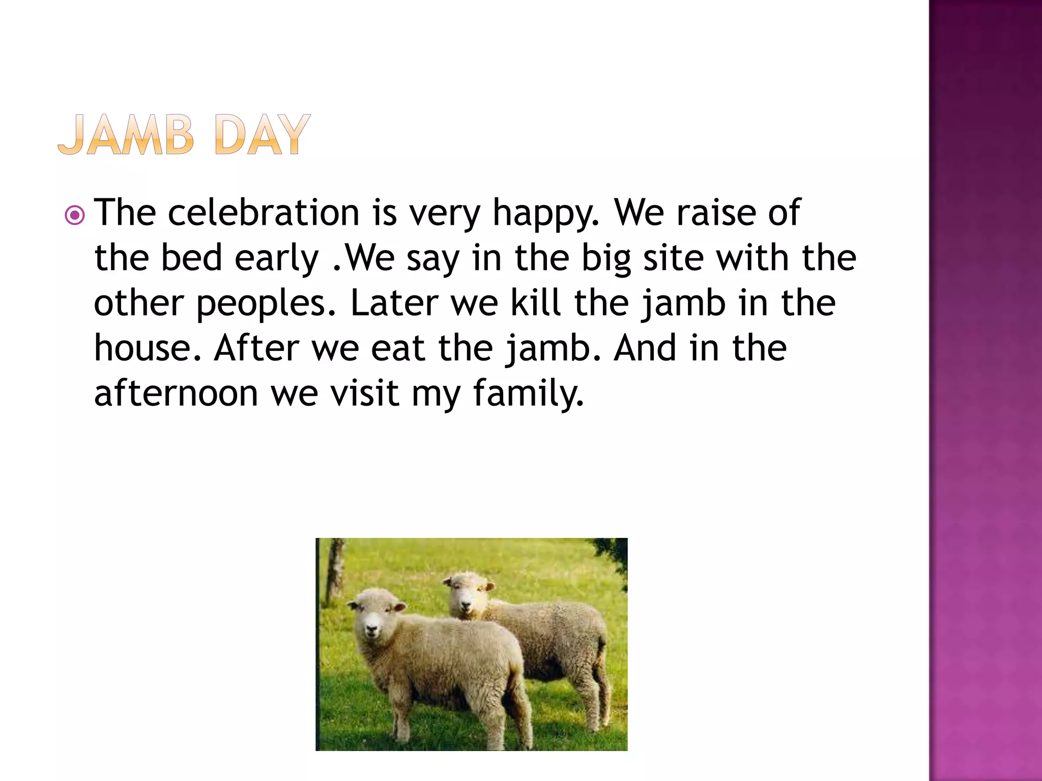 Lamb day | PPTX