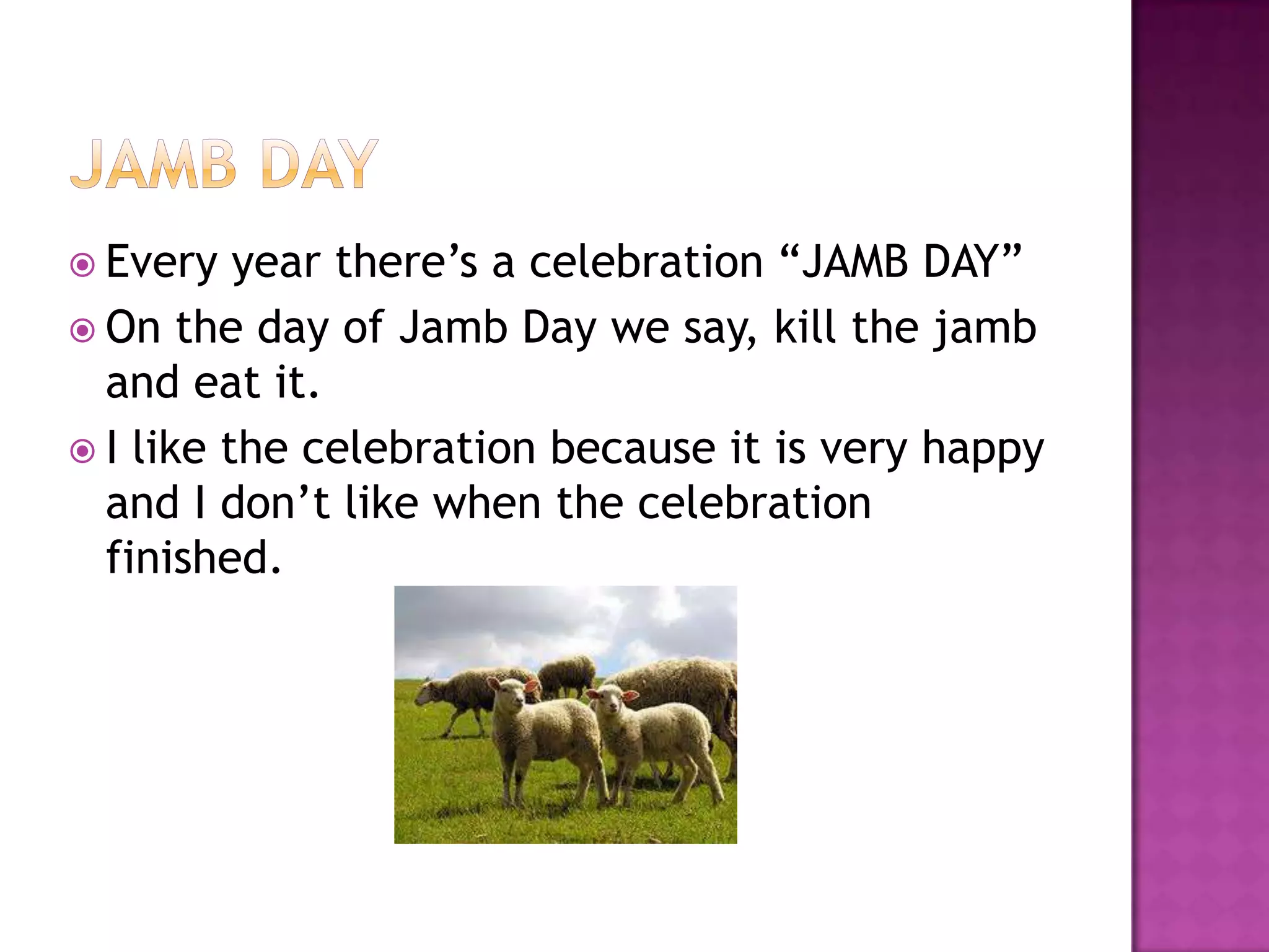 Lamb day | PPT