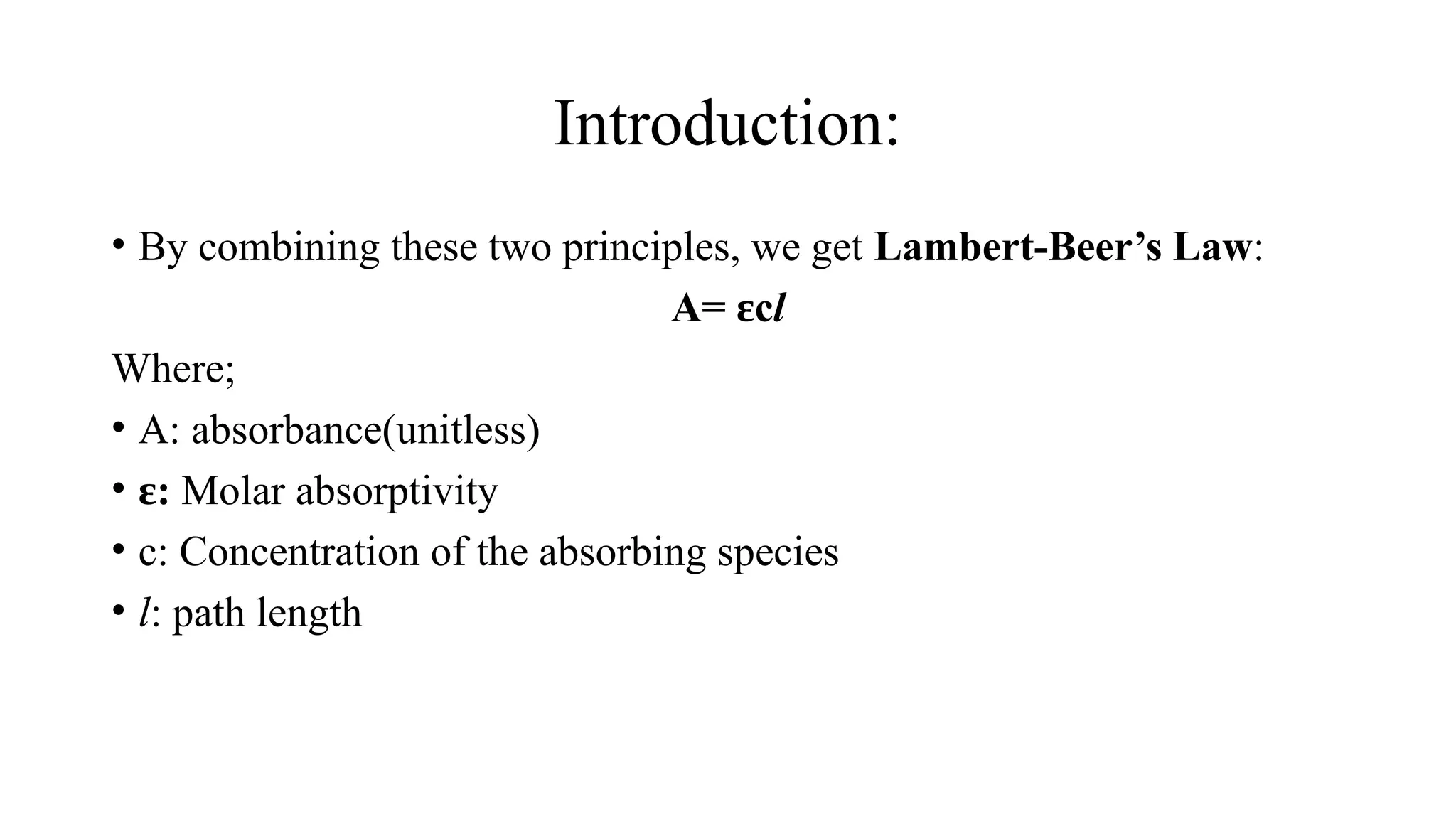 Lambert- Beer’s Law and its Derivation.pptx