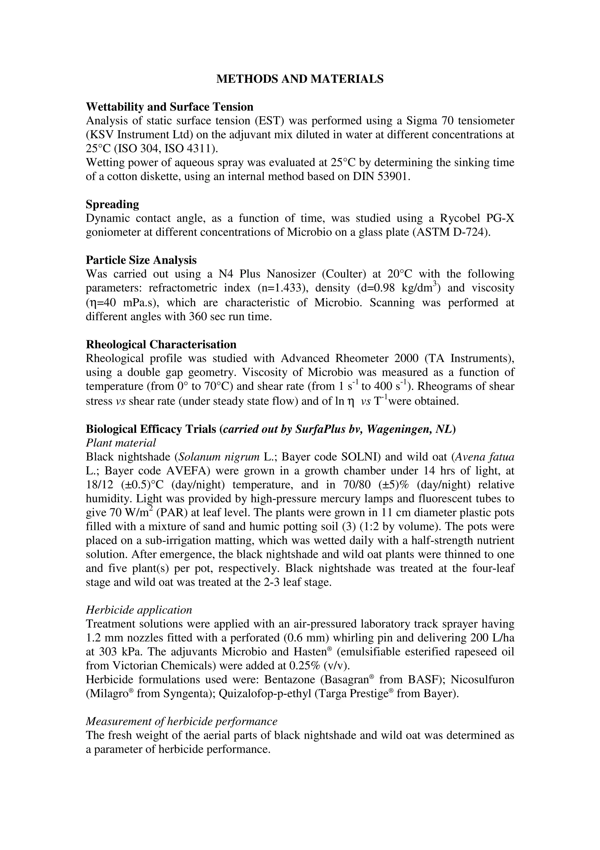 Microbio Tank-Mix Adjuvant Overview from Lamberti | PDF