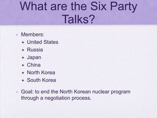 Six Party Talks | PPT