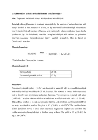 Organic Synthesis and Estimation of Functional Groups | PDF