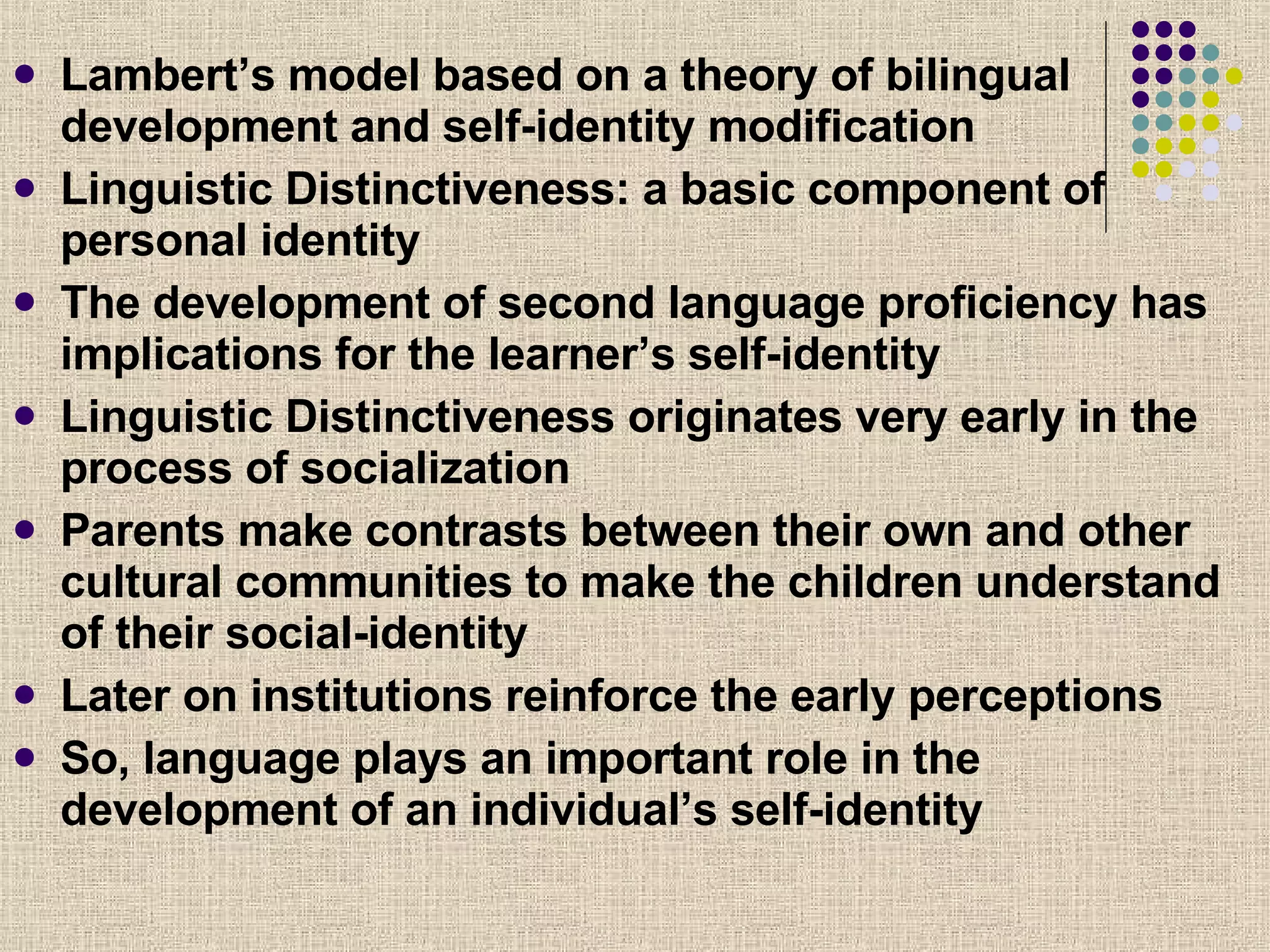 Lambert’S Socio Psychological Model Shahida | PPT