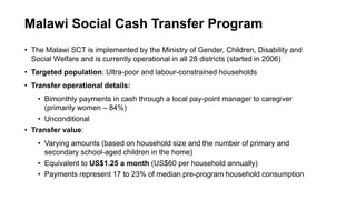 Government Unconditional Transfers and Safe Transitions into Adulthood - Lambon-Quayefio at ...