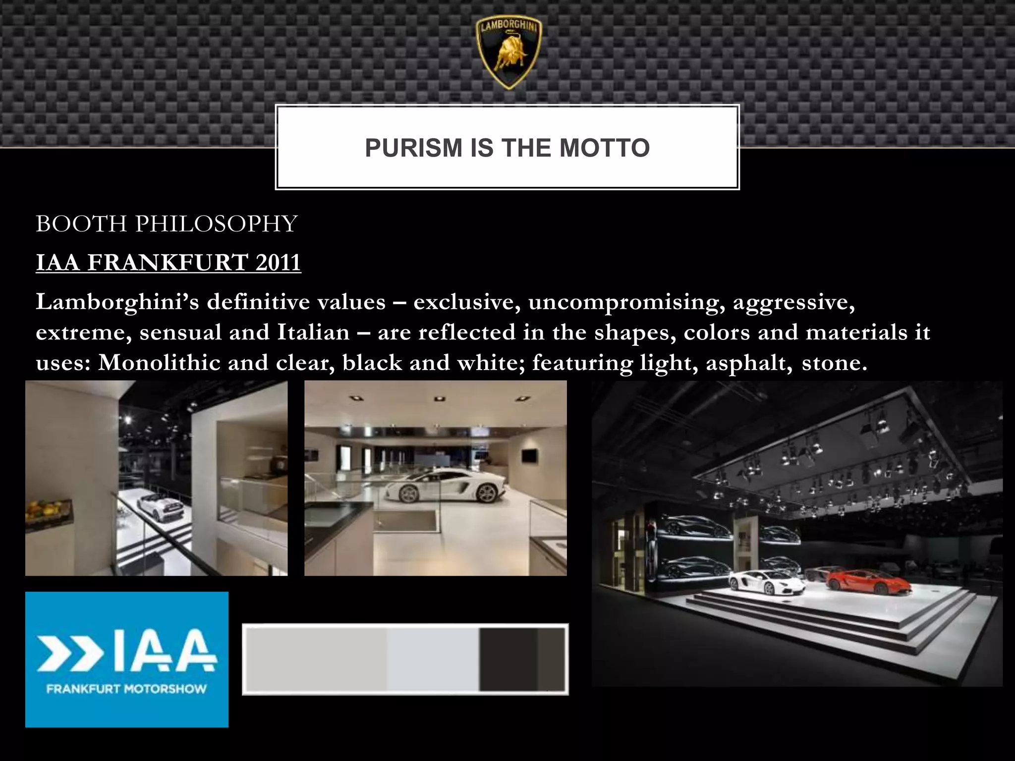 Lamborghini Stand Design case study | PPTX