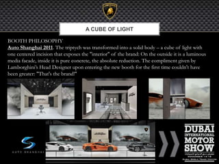 Lamborghini Stand Design case study | PPTX