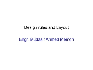 vlsi lambda rules and mos and bicmos circuits | PPT