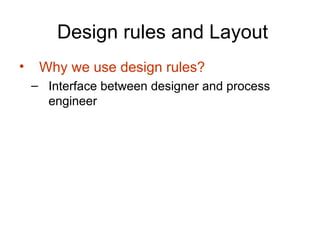 vlsi lambda rules and mos and bicmos circuits | PPT