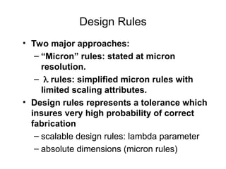 vlsi lambda rules and mos and bicmos circuits | PPT