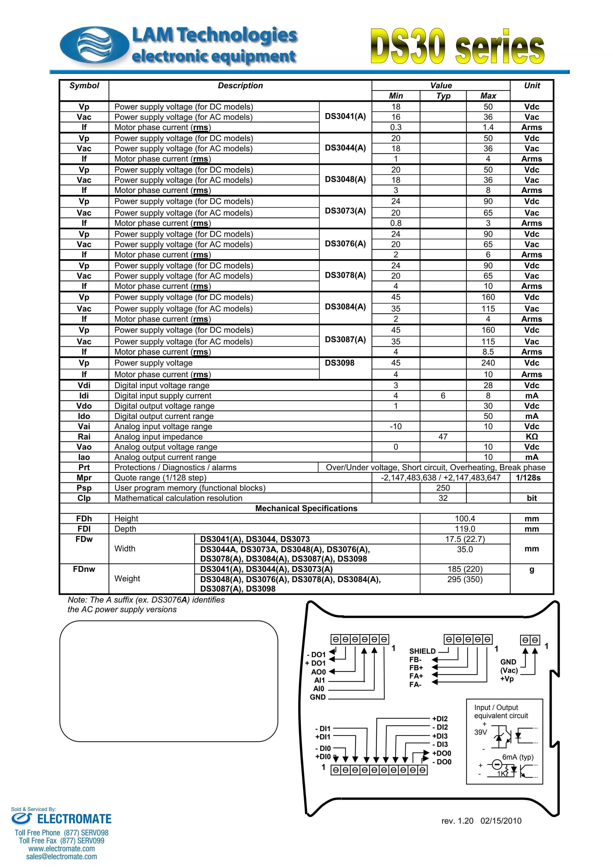 Lam ds30 brochure | PDF