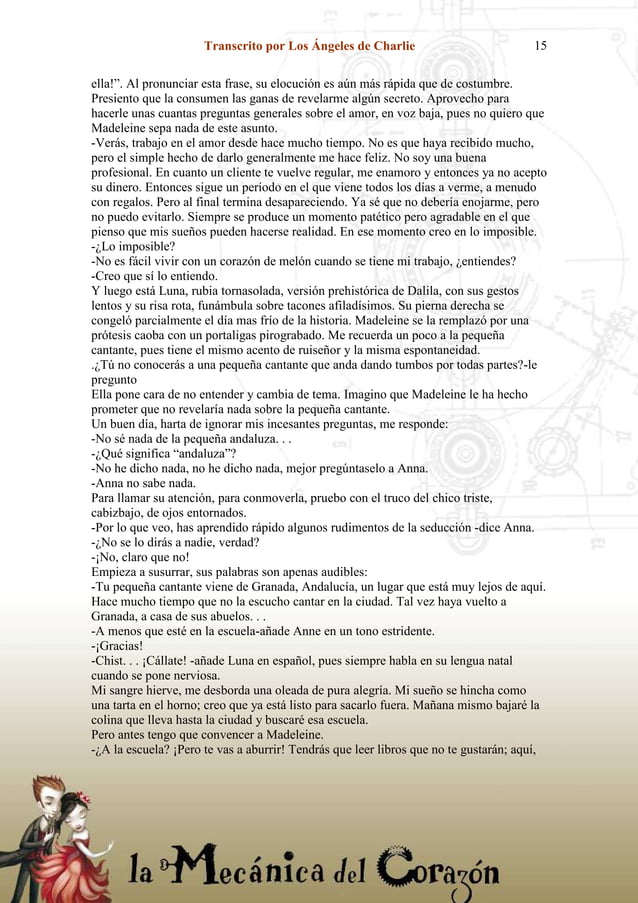 La mecanica del corazon de malzieu mathias | PDF