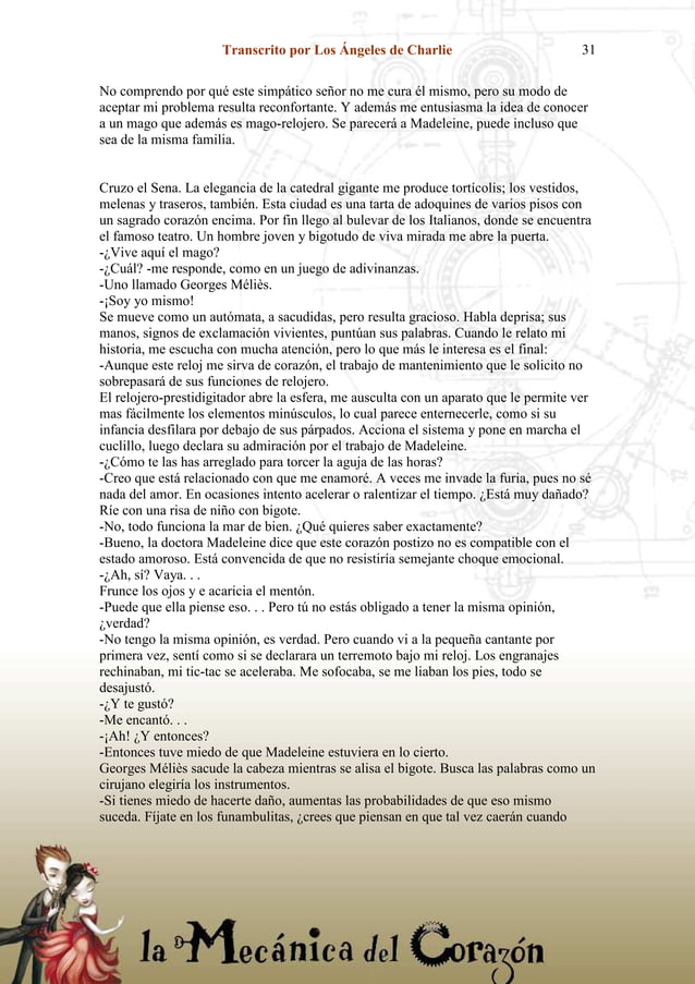 La mecanica del corazon de malzieu mathias | PDF