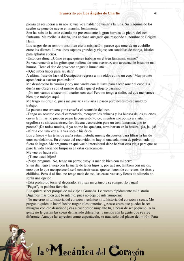 La mecanica del corazon de malzieu mathias | PDF