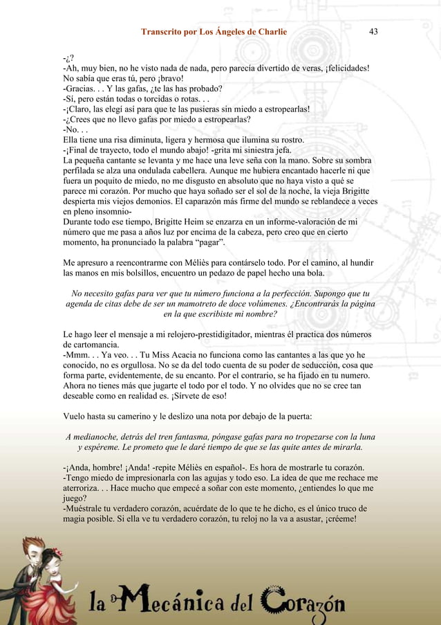 La mecanica del corazon de malzieu mathias | PDF