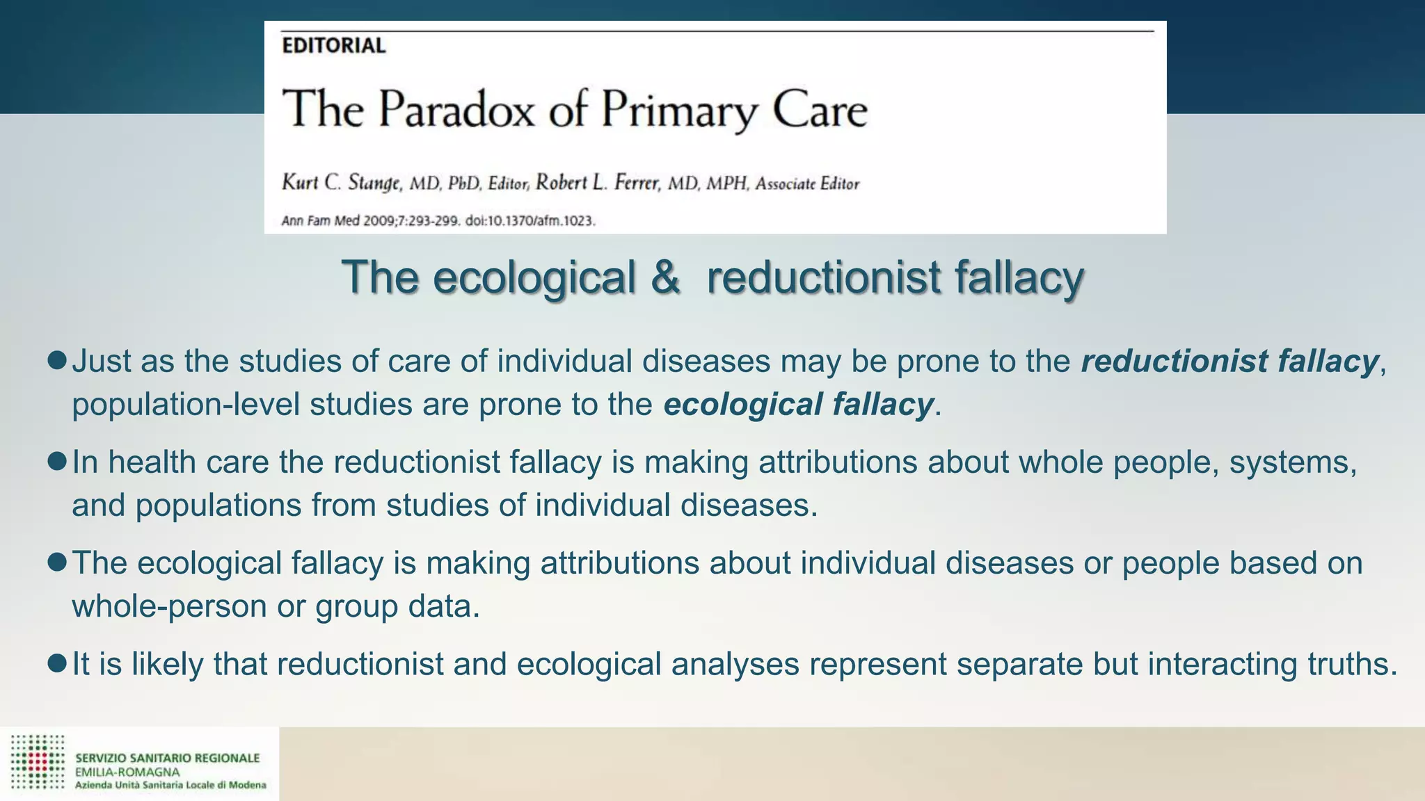 La medicina di precisione: una sfida per l'SSN | PPTX