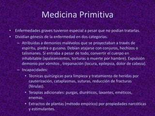 La medicina en la historia | PPTX