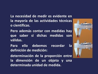 La medida | PPT