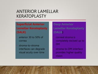 lamellar keratoplasty ophthalmology ophthalmology | PPTX