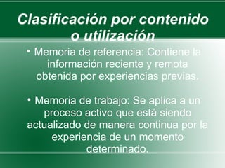 La memoria | PPT