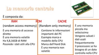 la memoria, di massa ed il processore.pptx | Data Storage and ...