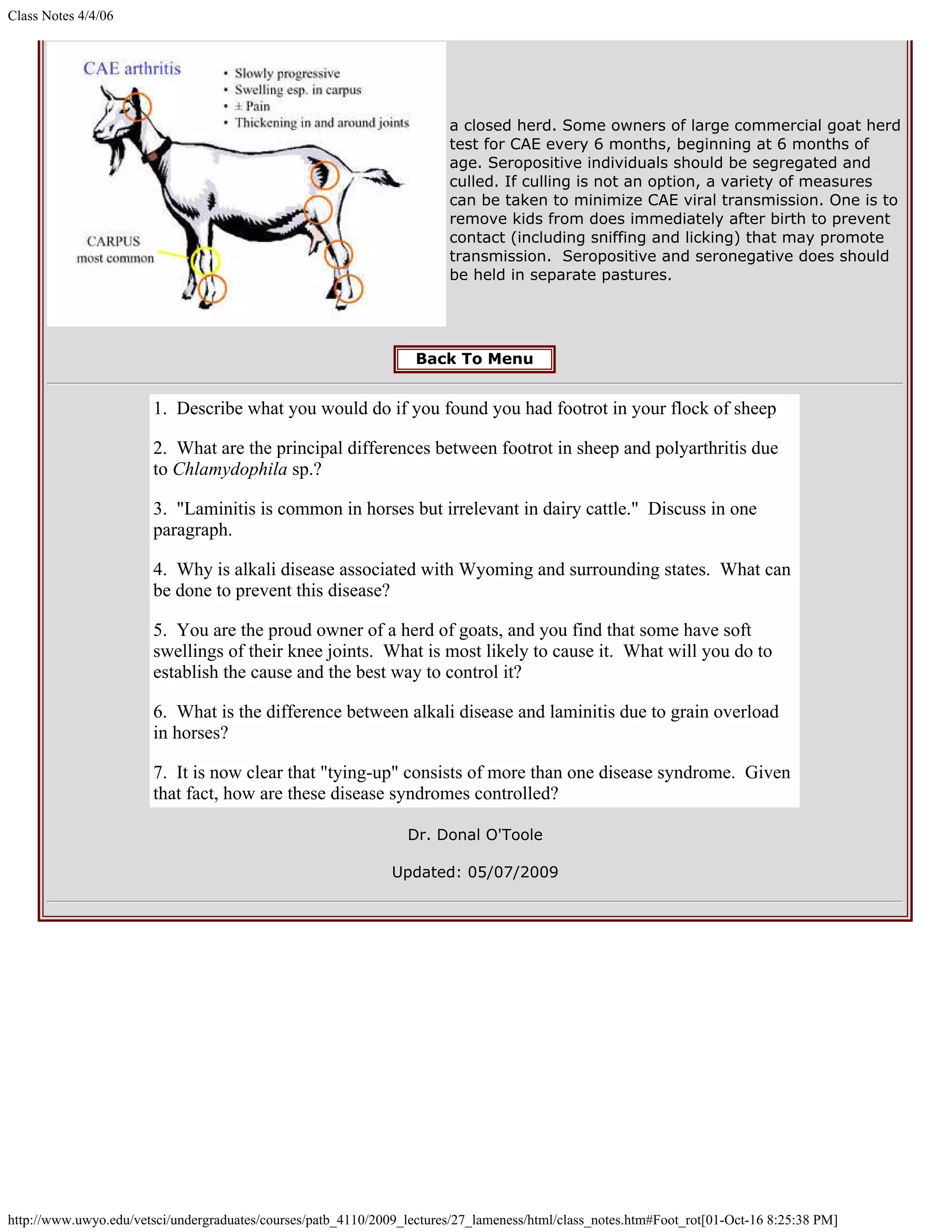 LAMENESS SYNDROMES IN CATTLE, SHEEP, PIGS AND HORSES | PDF | Foot ...