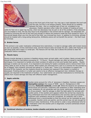 LAMENESS SYNDROMES IN CATTLE, SHEEP, PIGS AND HORSES | PDF