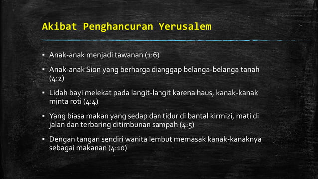 Kitab Ratapan (Lamentation) | PPTX