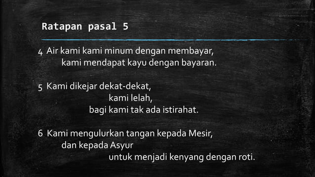 Kitab Ratapan (Lamentation) | PPTX