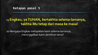 Kitab Ratapan (Lamentation) | PPTX