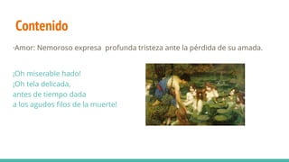 Lamento de Nemoroso (Andrea S., Gorka, Adela, Diego, 3º B) | PPTX