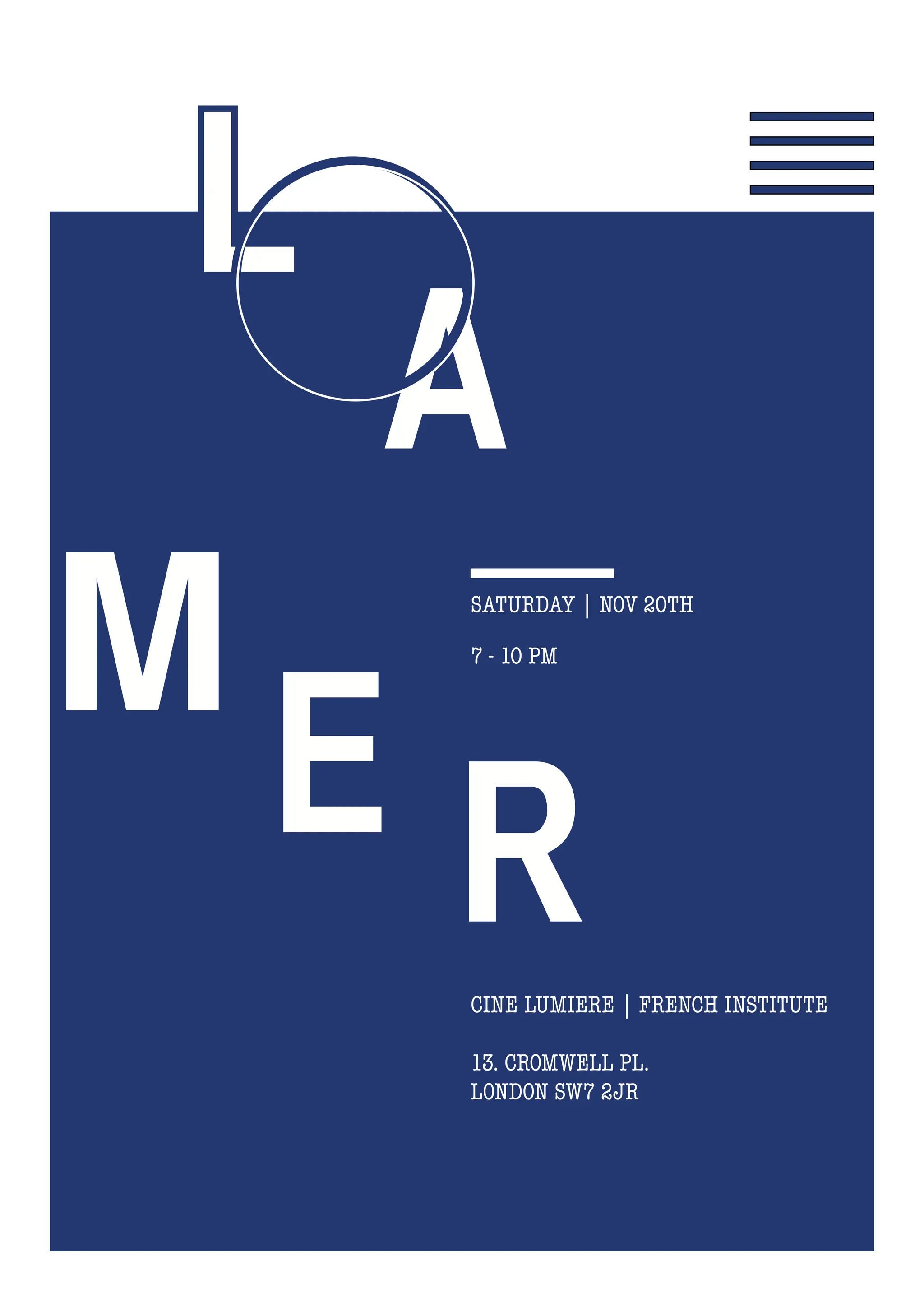 Film Poster for a fictional movie La Mer | PDF