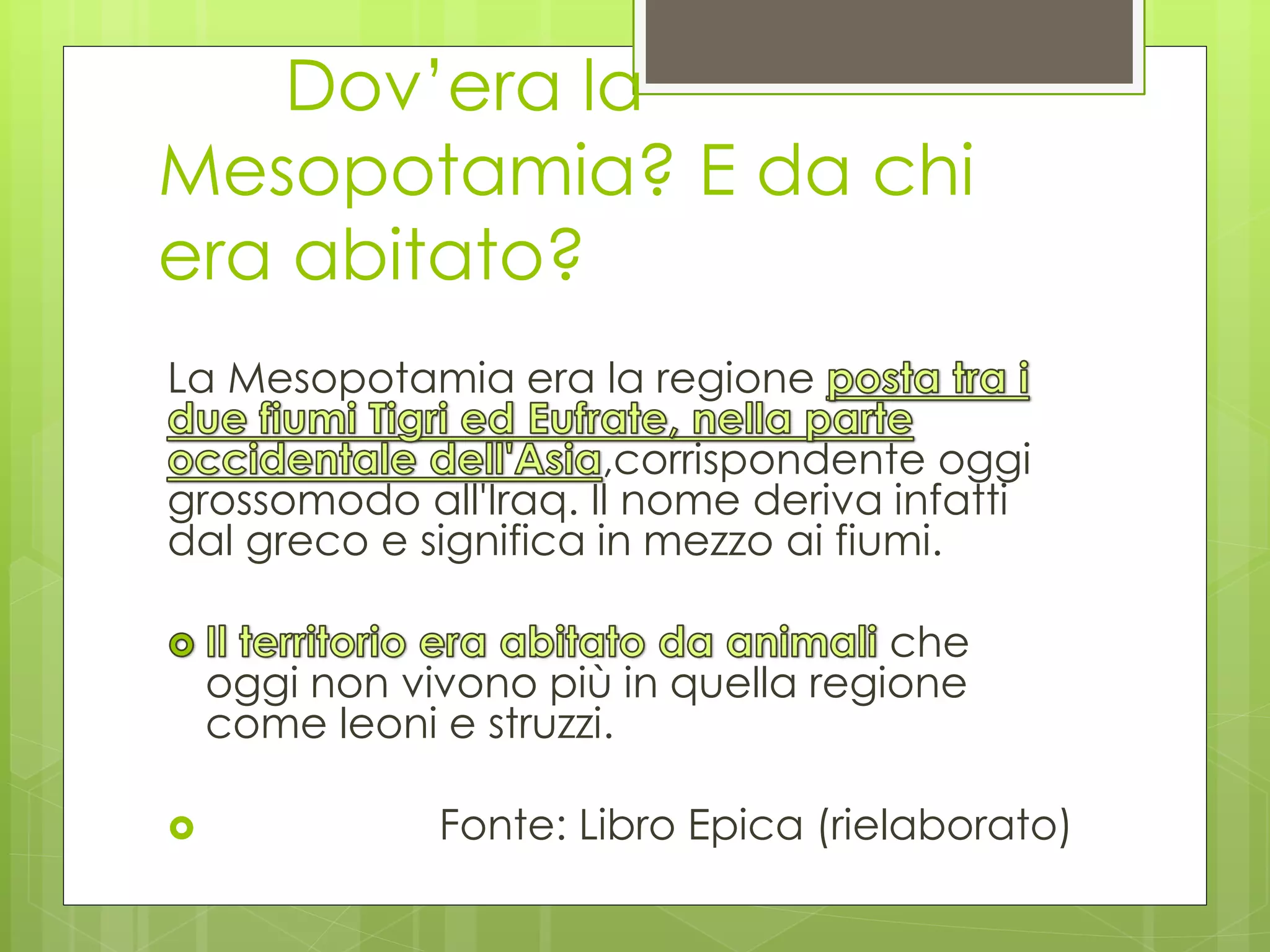 La mesopotamia ruben lacalendola | PPTX