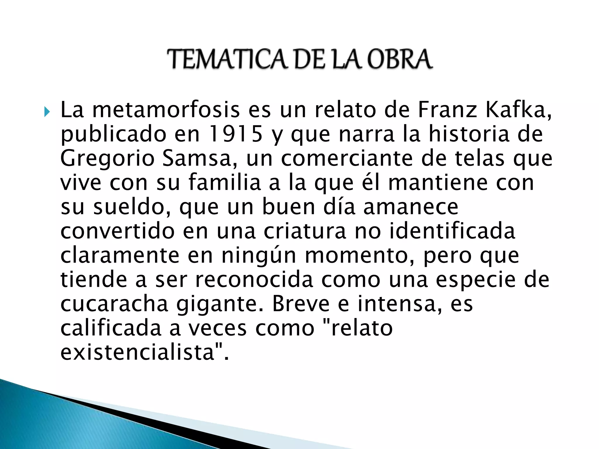 La metamorfosis | PPT