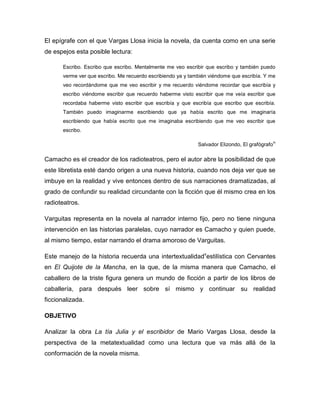 La metatextualidad del modificado para oaxt | DOCX