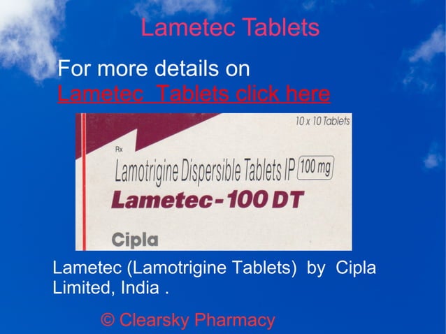Lametec (Lamotrigine Tablets) | ODP | Blood Disorders | Diseases and ...