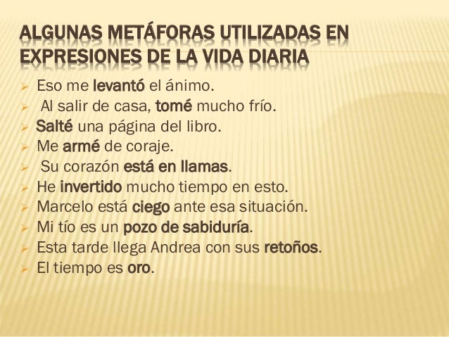 LAS METÁFORAS